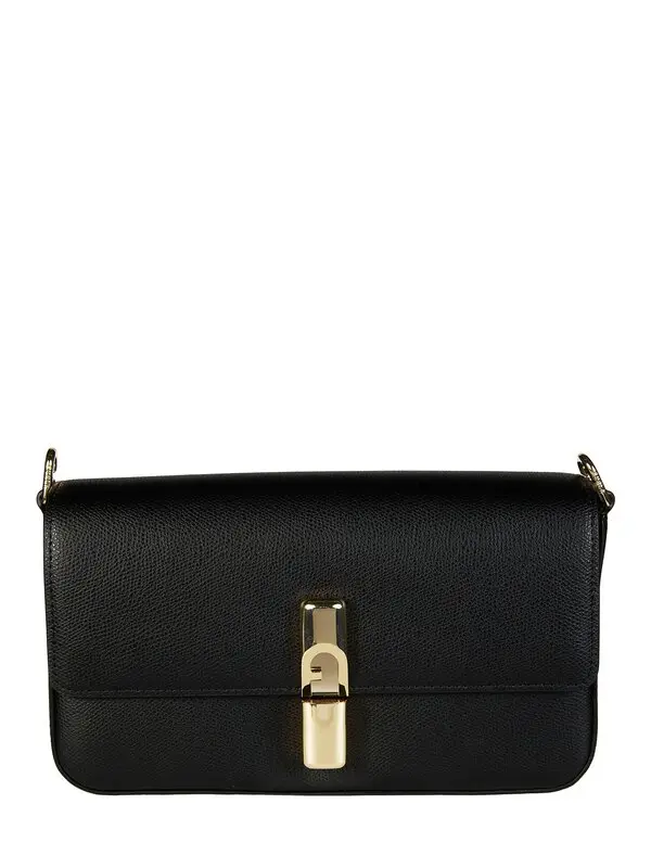 Furla Iride Mini Leather Crossbody Bag - Nero