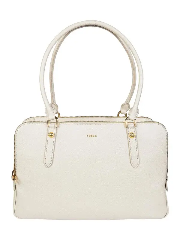 Furla Giulia Large Boston Handbag - Beige