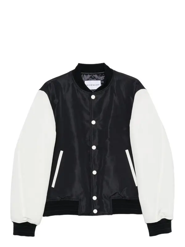 Givenchy Bomber Jacket With Embroidered Back - Blu