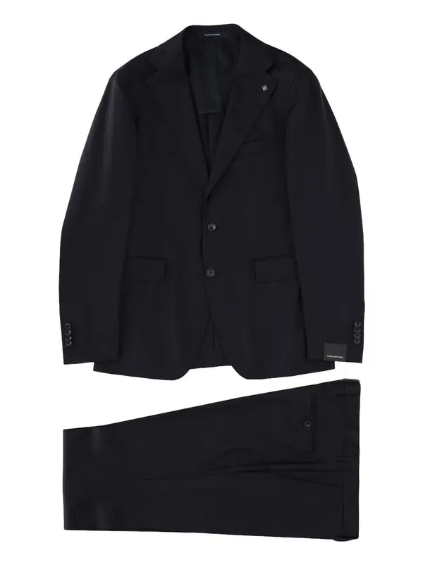 Tagliatore Vesuvius Two-piece Virgin Wool Dress For - Blue