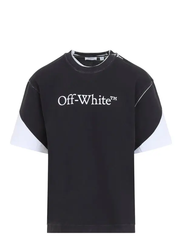 Off-White Negative Big Bookish Skate Short Sleeve Tee - White
