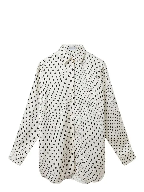Stella McCartney Polka Dot Classic Collar Shirt - Bianco