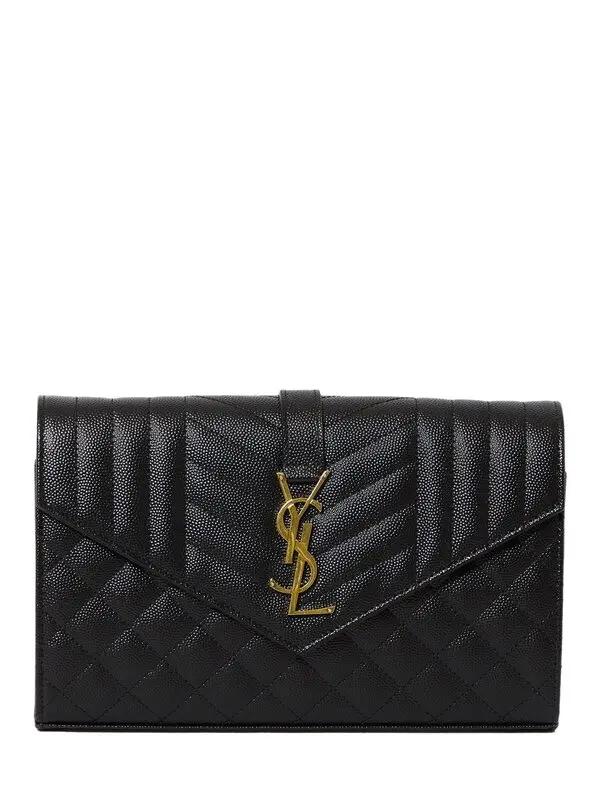 Saint Laurent Mini Leather Shoulder Bag - Nero
