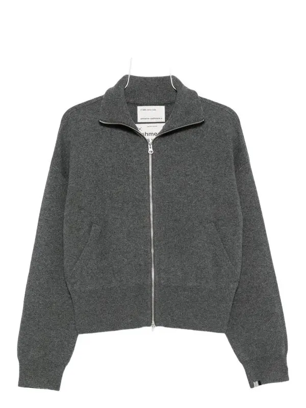 Extreme Cashmere Zip-up Cashmere Cardigan - Grey