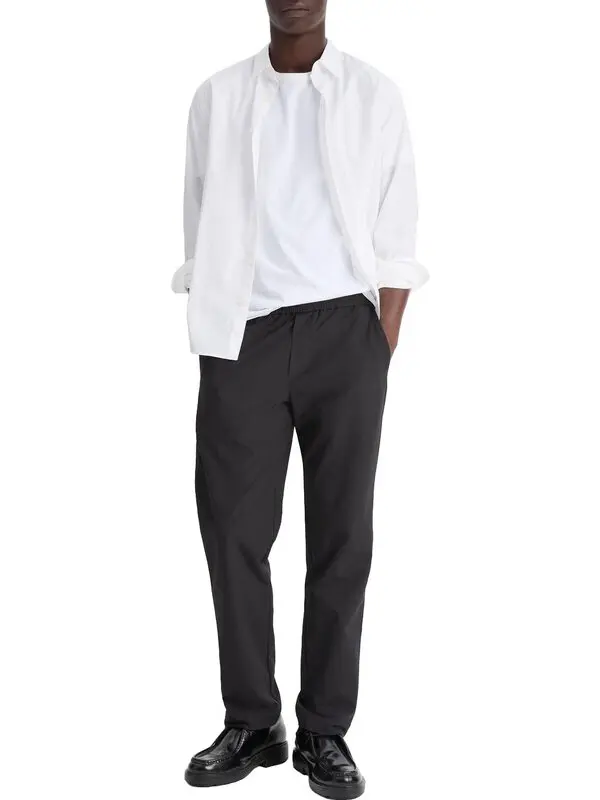 Vince Tech-dobby Straight Leg Pants - Black
