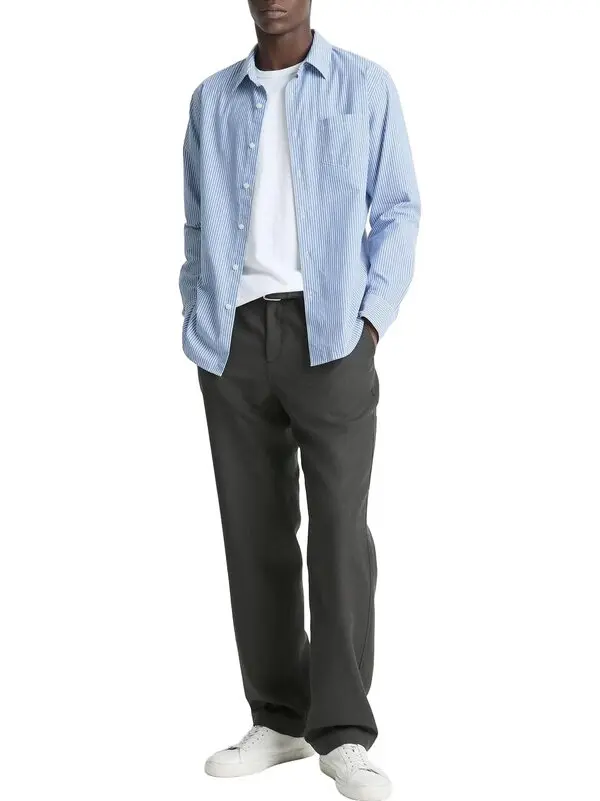 Vince Italian Tropical Wool Utility Pant - Black