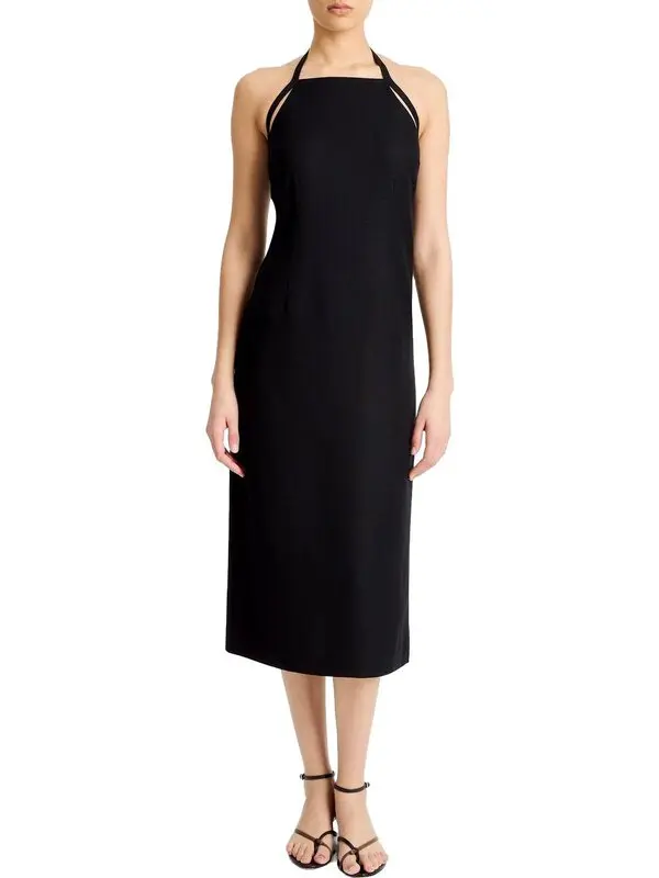 Vince Halter Apron Dress - Black