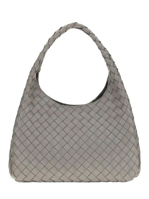 Bottega Veneta Campana Shoulder Bag - Grey