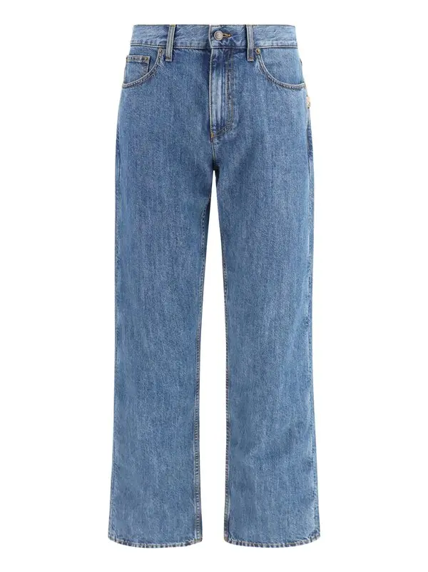Burberry Straight Leg Jeans - Blue