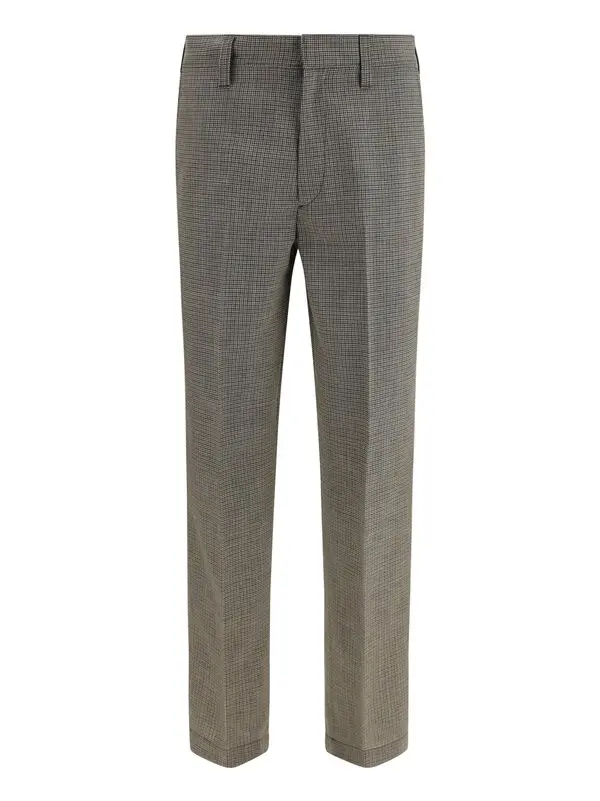 Prada Tailored Wool Trousers - Brown