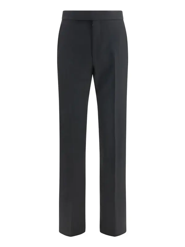 TOM FORD Tailored Wool Trousers With Front Pleats - Black