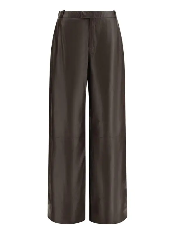 ARMA Leather Trousers - Brown