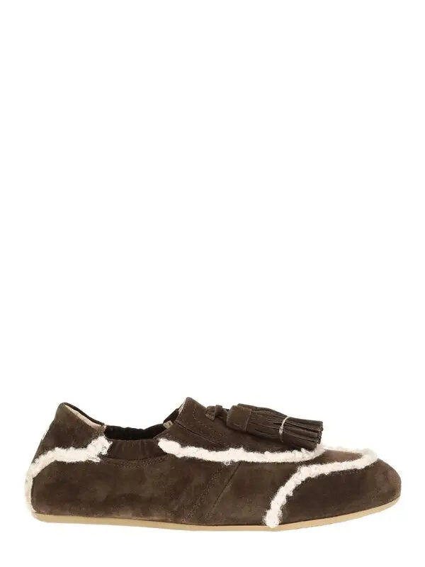 Fratelli Rossetti Suede Slip-on Loafers With Tassel Detail - Brown