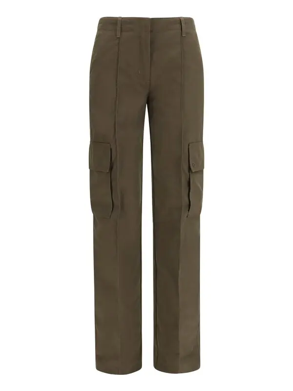 Burberry Gabardine Cargo Pants - Green
