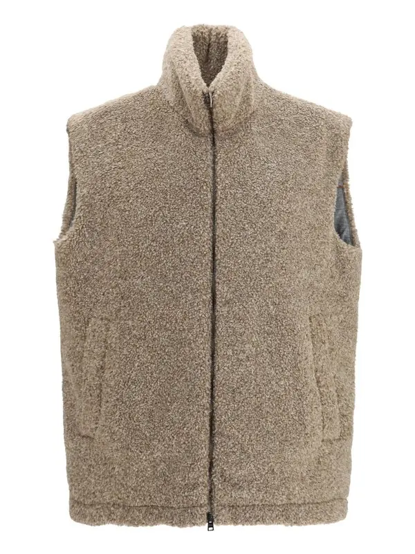 Herno Sleeveless Vest - Beige