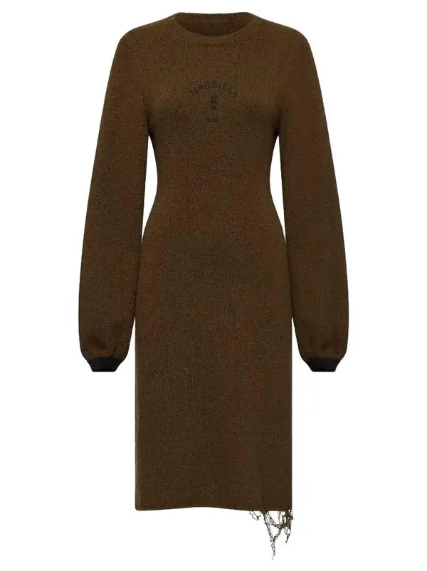 MAISON MARGIELA Knit Midi Dress - Green