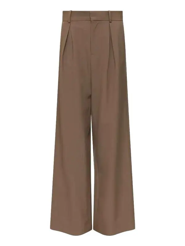 MAISON MARGIELA Mannequin Label Pleated Trousers - Brown