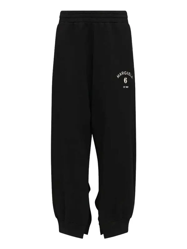 MAISON MARGIELA Logo Print Sweatpants - Black