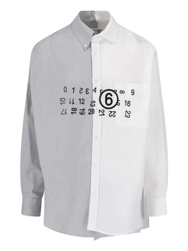 MAISON MARGIELA Asymmetrical Shirt "numeric - White