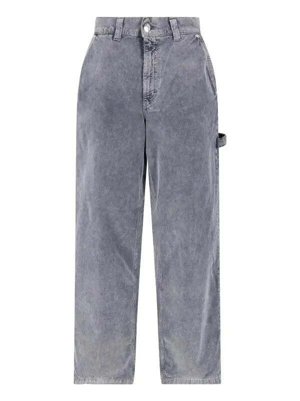 HAIKURE Sibilla Velvet Pier" Corduroy Trousers - Gray