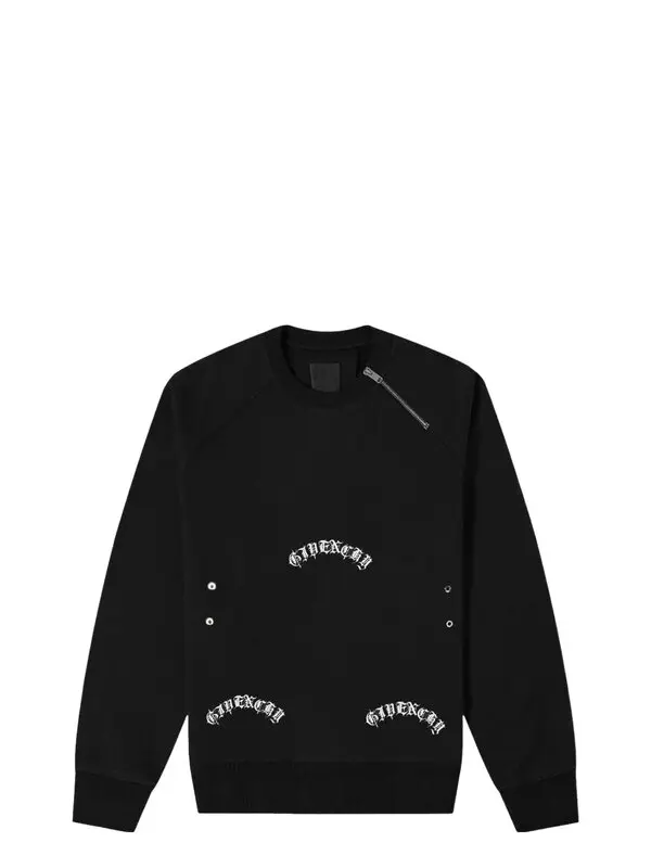Givenchy Metallic Detailed Oversized Sweatshirt - Black