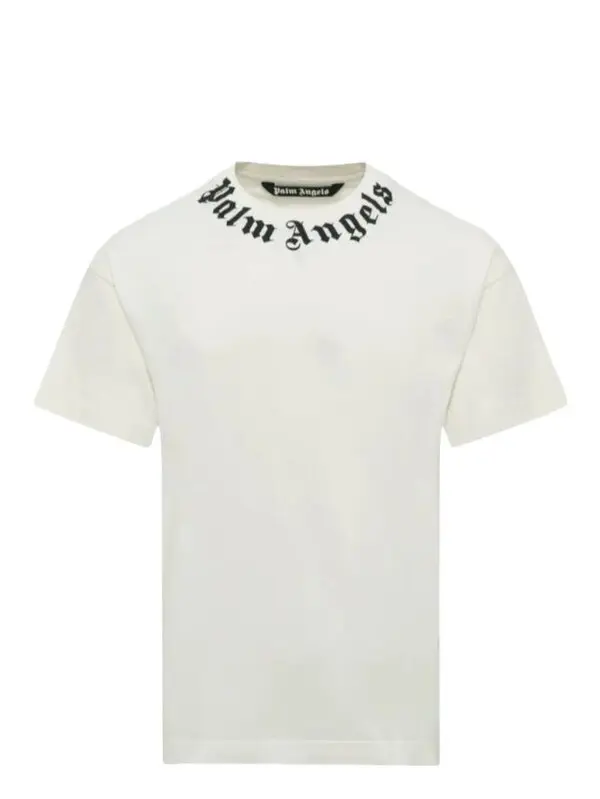 Palm Angels Logo Crewneck T-shirt - White