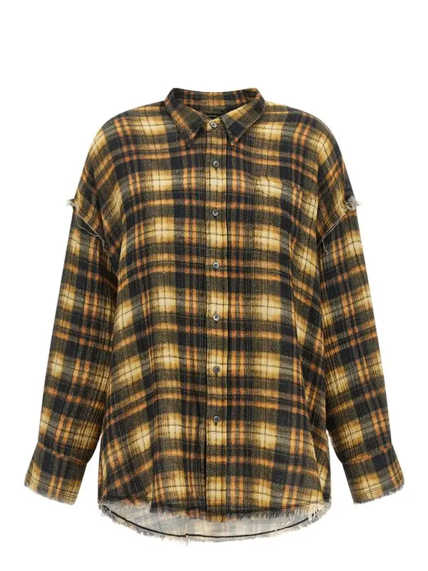 R13 Plaid Shirt - Brown