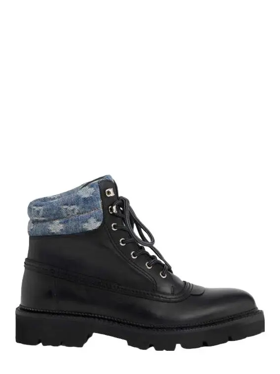 Dsquared2 Monogram Ankle Boots - Denim/black