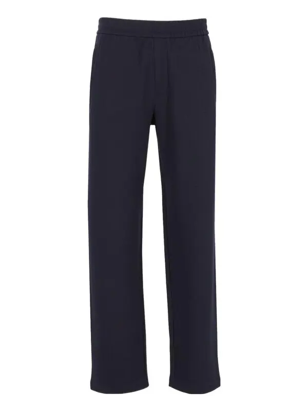 Emporio Armani Elastic-waist Athletic Pants - Blue