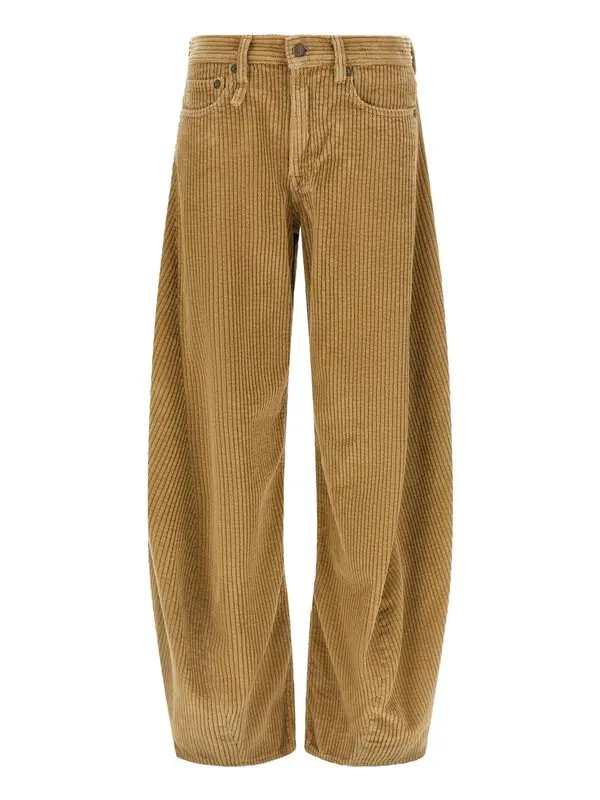 R13 Janine Corduroy Barrel Pants - Brown