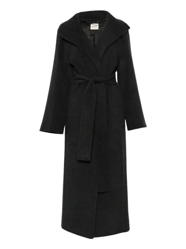 Khaite Belted Wool Long Coat - No