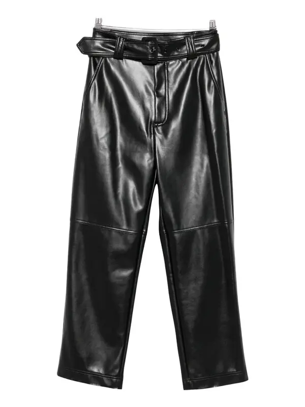 TWINSET Belted Cropped Pants - Black