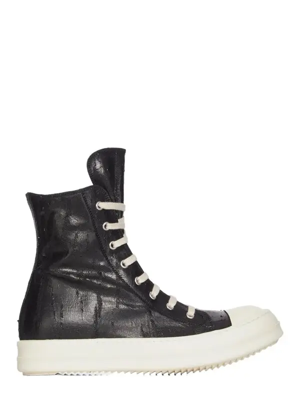 Rick Owens High-top Lace-up Sneakers - Black