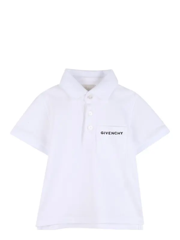 Givenchy Logo-embroidered Piqué Polo Shirt - White