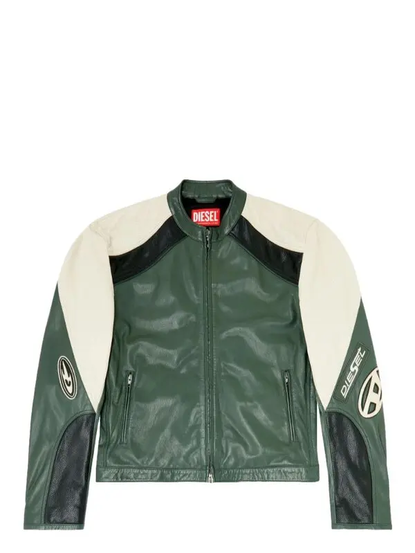 DIESEL® L-ahti Biker Jacket - Beige/black