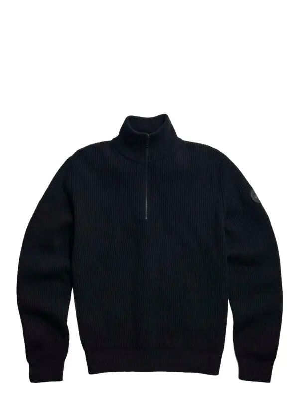 Canada Goose Mckinney Knit Quarter Zip Sweater - Black