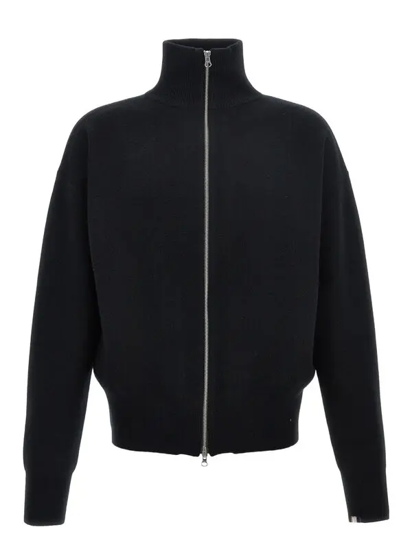 Extreme Cashmere Long-sleeved Knitted Cardigan - Black