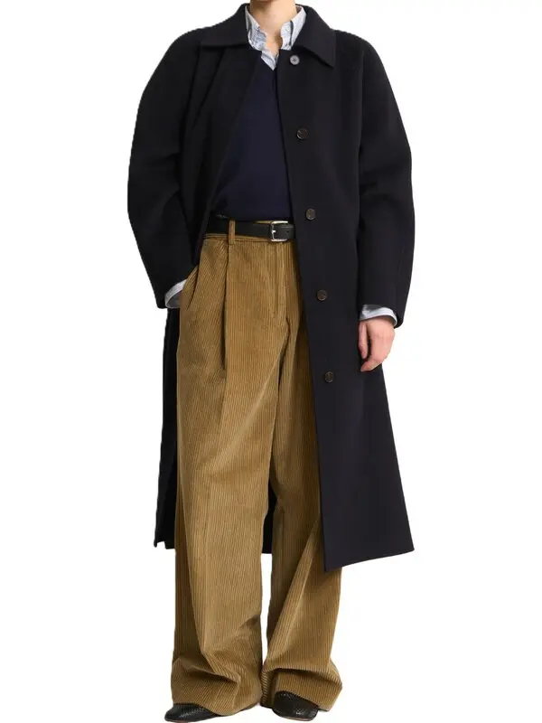 RÓHE Long-sleeved Tailored Coat - Navy