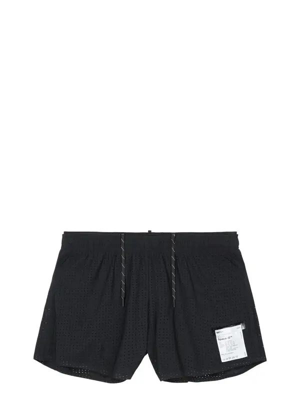 Satisfy Space-o Perforated Performance Shorts - Black