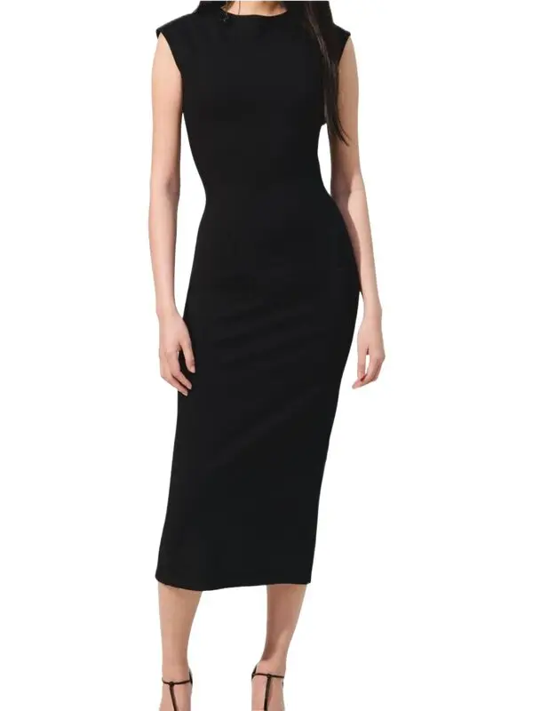 Jacquemus Alba Midi Dress - Black