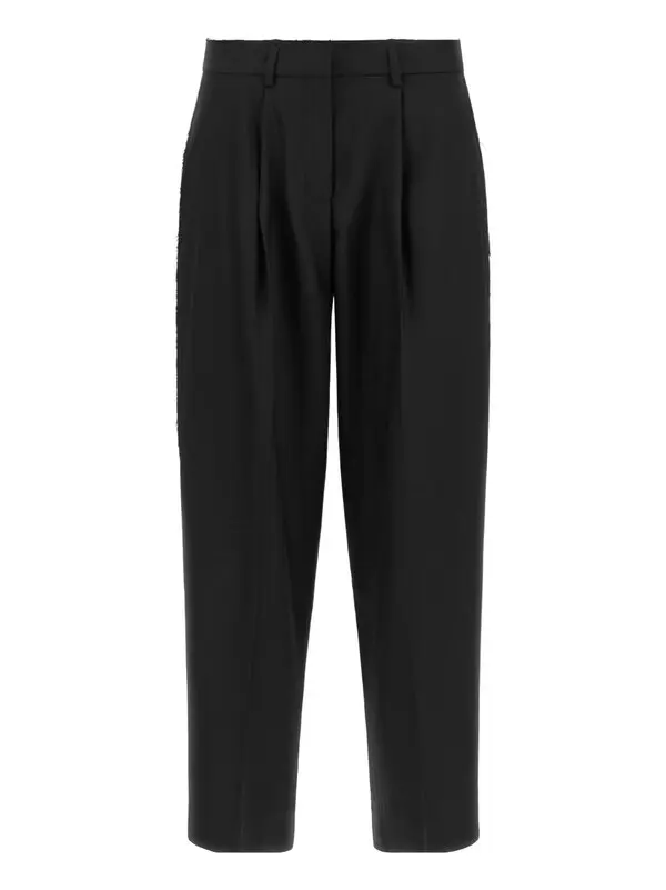 GIANLUCA CAPANNOLO Nora Cropped Balloon Pants - Black