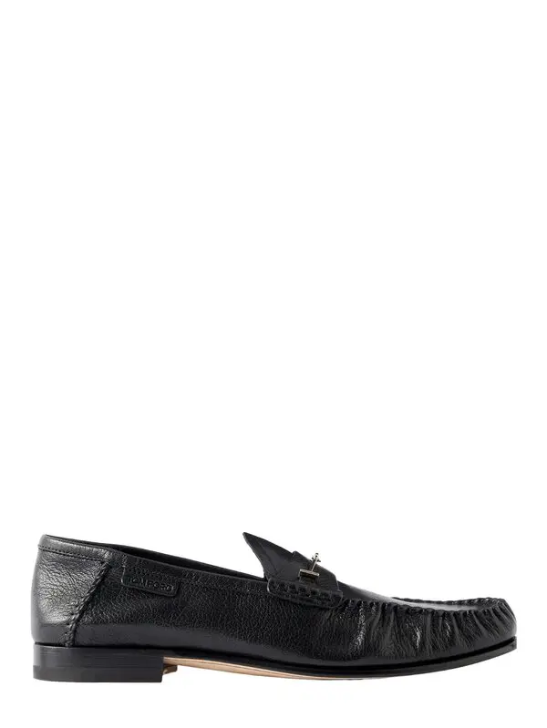 TOM FORD Embellished Leather Loafers - No