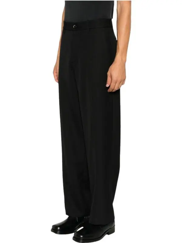 NINE:INTHE:MORNING Tailored Trousers With Belt Loops - Black