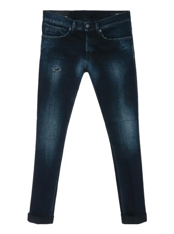 DONDUP George Distressed Faded Jeans - Black