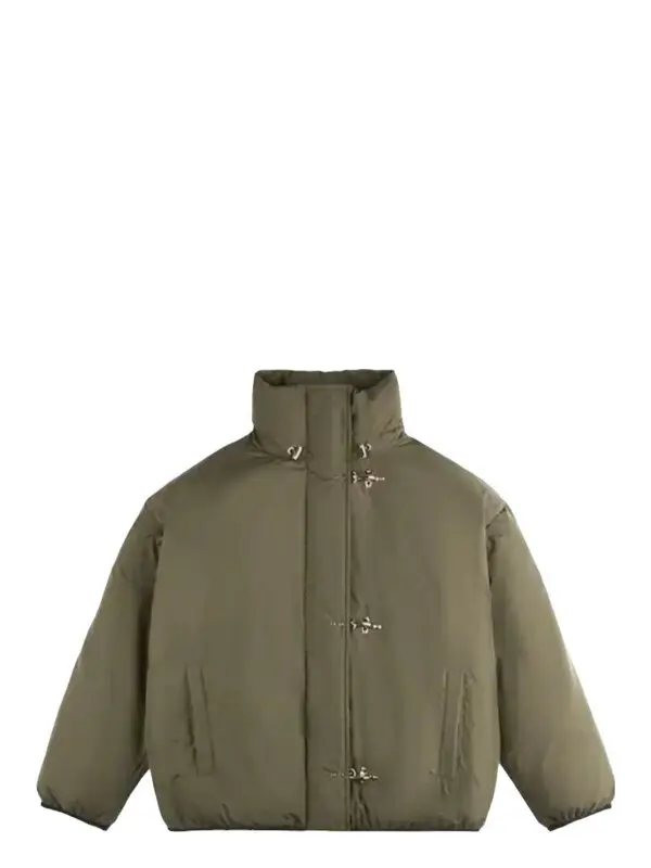 FAY Zip-up Puffer Jacket With Stand Collar And Elastic Cuffs - Green