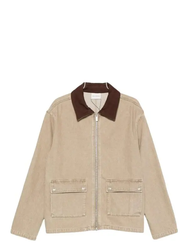 Drole De Monsieur Zip-fastening Long-sleeve Jacket - Kaki