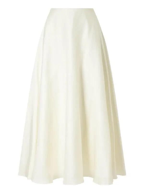 Cult Gaia Silk-twill Midi Skirt - No