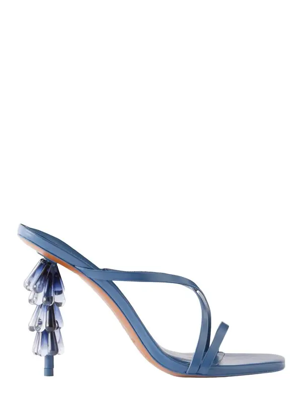 Cult Gaia Bead-embellished Leather Sandals - No