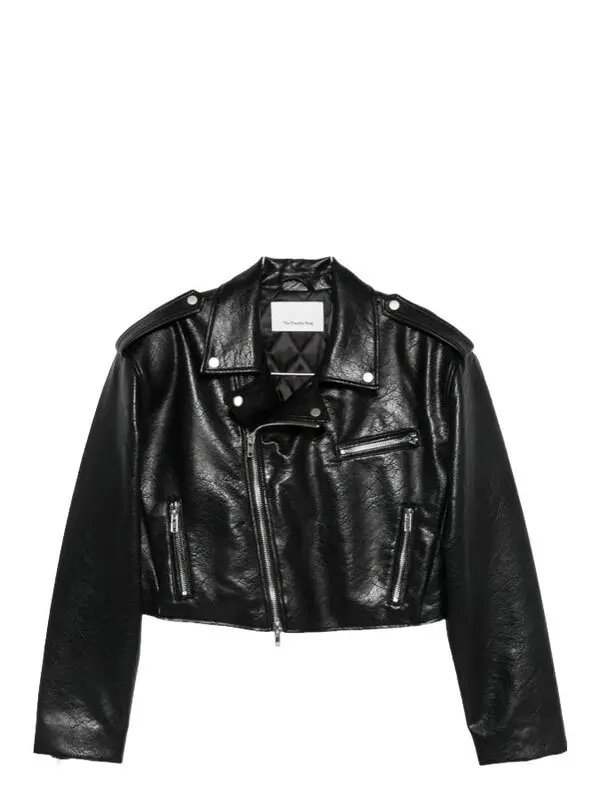 THE FRANKIE SHOP Long Sleeve Zip-up Jacket - Black