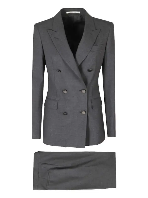 Tagliatore Long-sleeve Jacket Set - Black